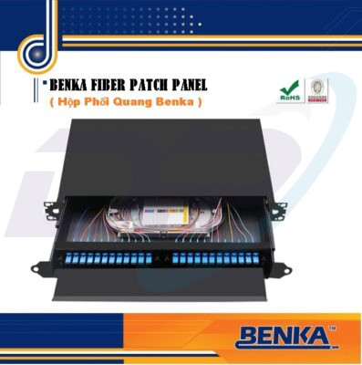 BENKA FIBER PATCH PANEL 24 Port BNK-FP24SDP1U ( ODF BENKA INDOOR BẮT ...